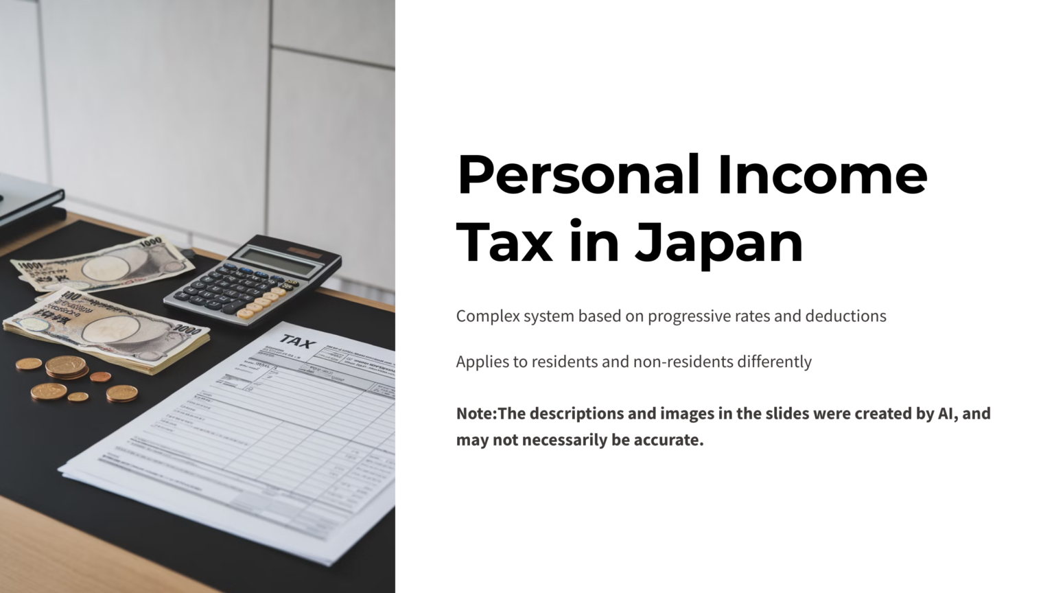 How to Calculate Personal Income Tax in Japan | Junya Izumi Tax ...